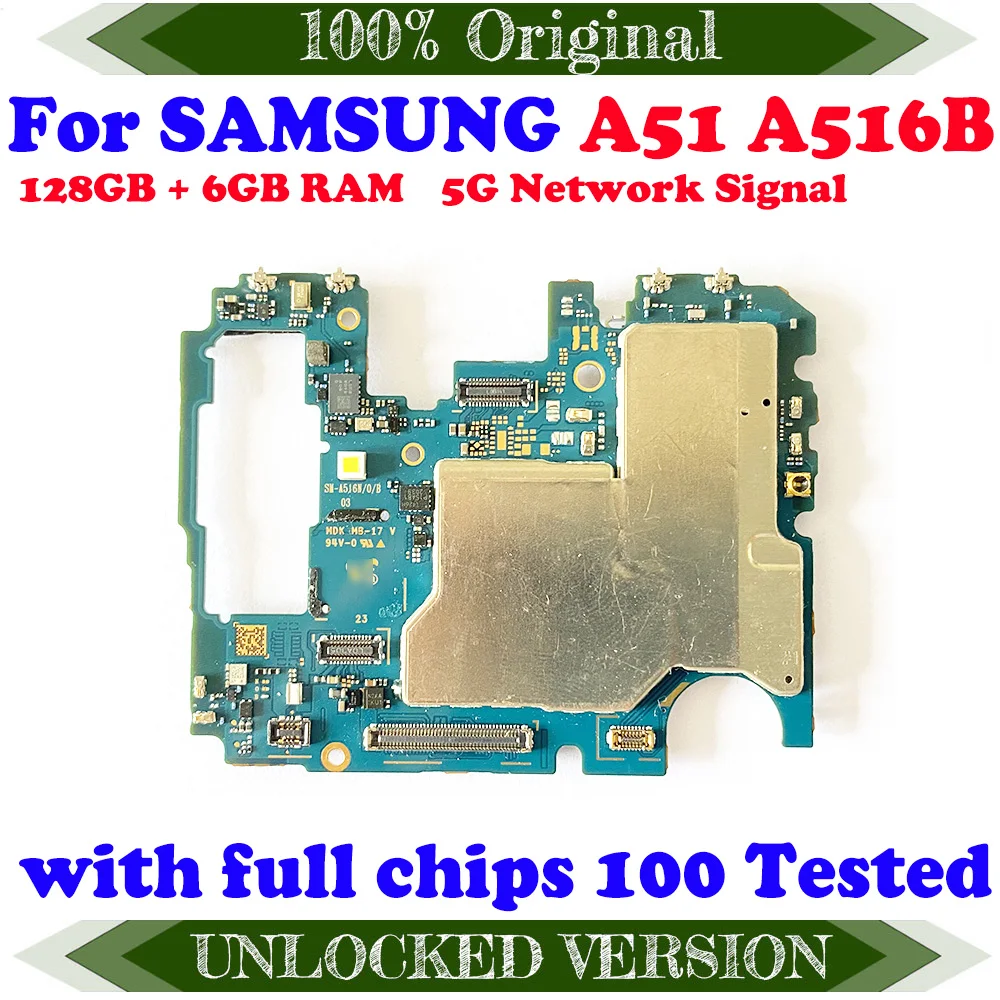Main Logic Board For Samsung Galaxy A51 A516b With Chip Original ...