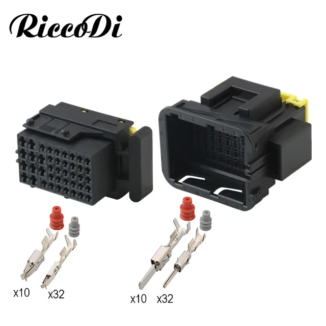 Wiring Harness Connectors 10 Sets 42 Pin Electrical Car Automotive ECU ...