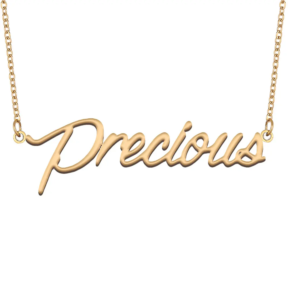 Precious-Name-Necklac-for-Women-Gold-Color-Statement-Nameplate ...