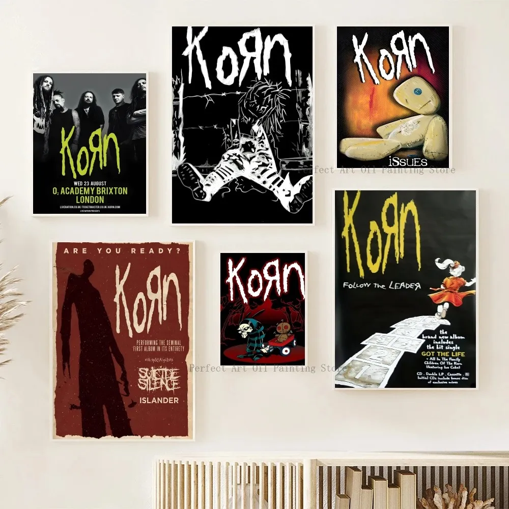 1pc-Korn-Rock-Band-Music-Poster-Paper-Print-Home-Living-Room-Bedroom ...