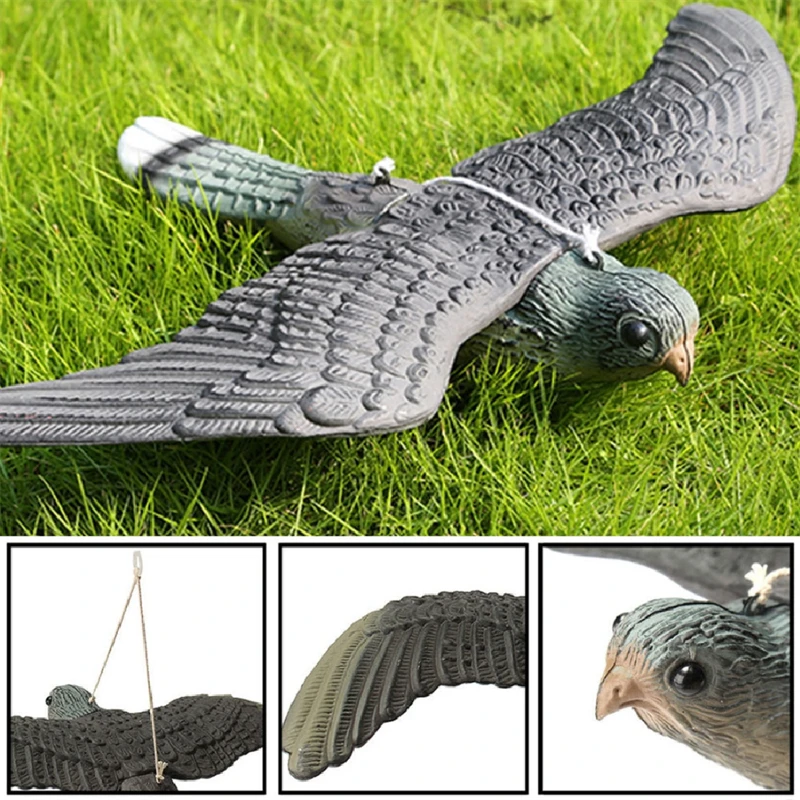 3D-Fake-Flying-Falcon-Hawk-Bird-Repellent-Decoy-Pest-Control-Garden ...