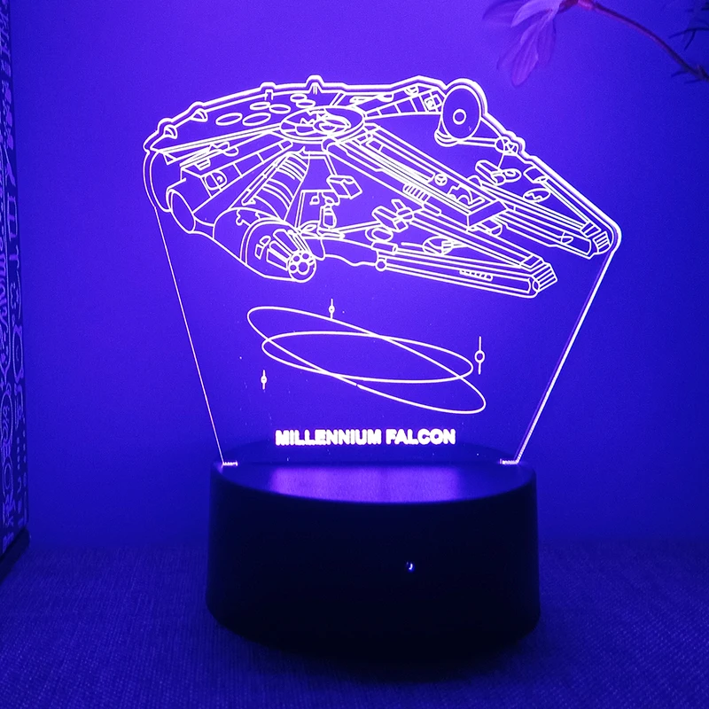 Millennium-Falcon-Nave-espacial-Halc-n-Milenario-Lampara-Mesita-Noche ...