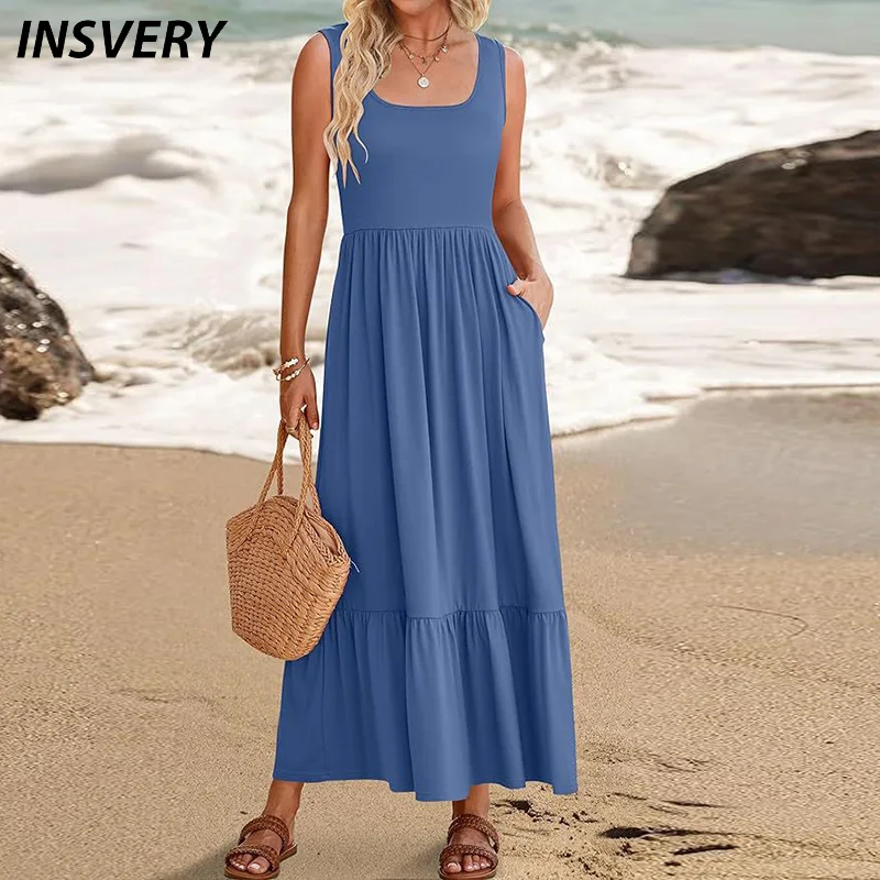 Summer-Sleeveless-Long-Dress-Women-Casual-A-Line-Loose-Beach-Holiday ...