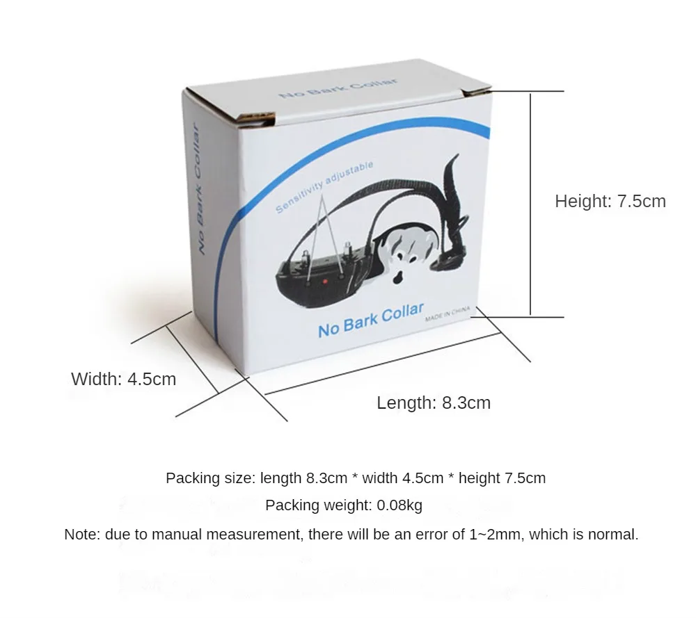 Waterproof Ultrasonic Dog Barking Control Collar for Small Pets ...