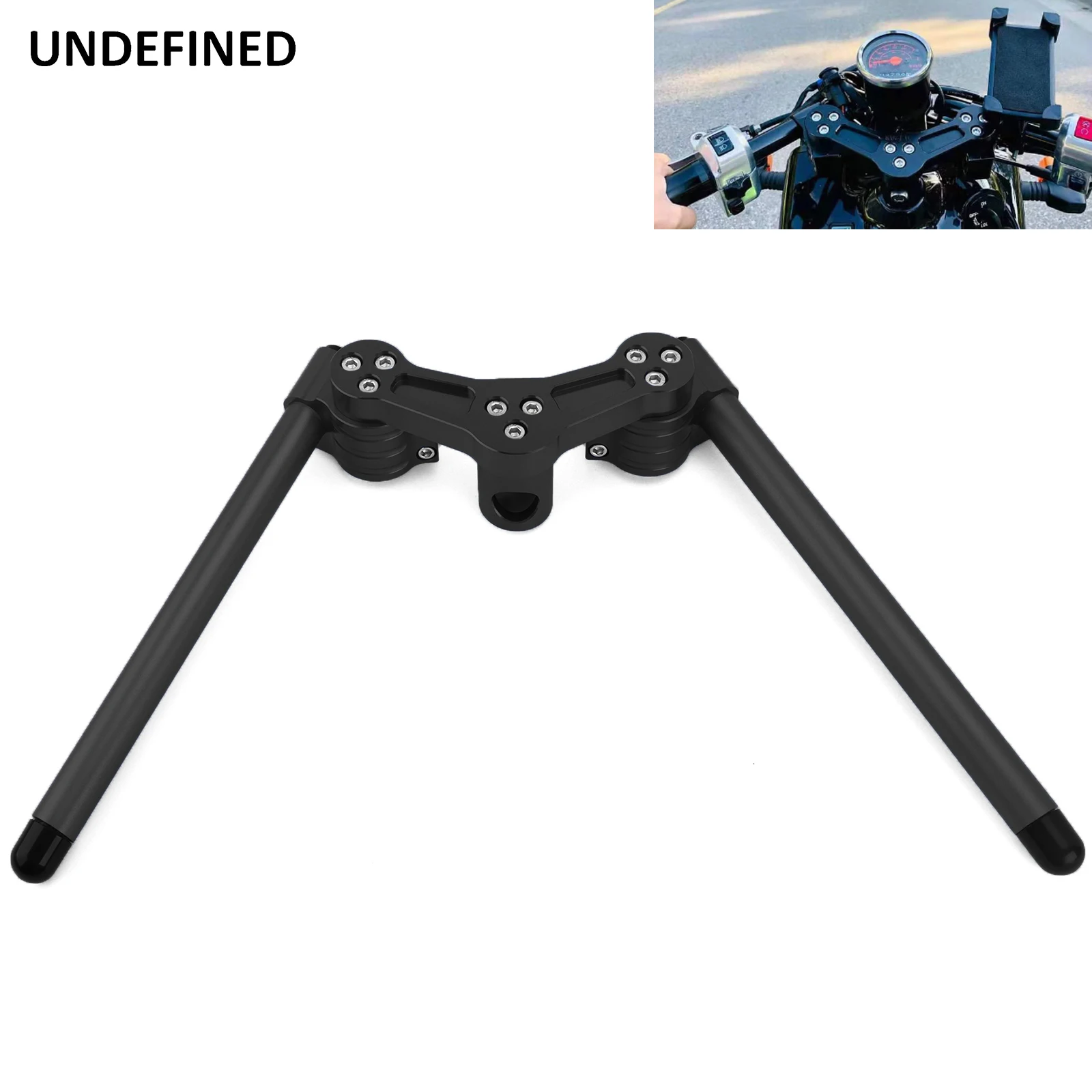 Black-CNC-Handlebar-Adjustable-Fit-For-Honda-Ruckus-Zoomer-NPS50-GY6 ...