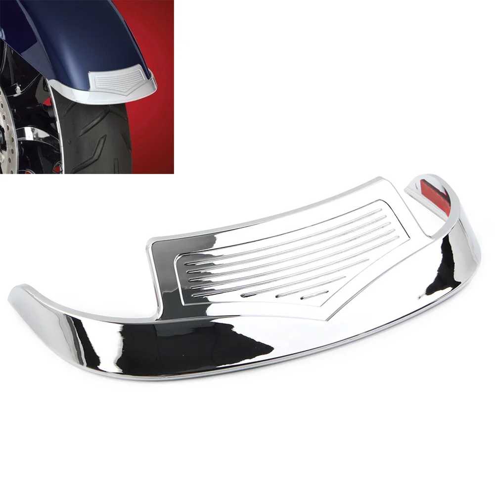 Chrome Motorcycle Front Fender Accent Trim For Harley FLH models Road ...