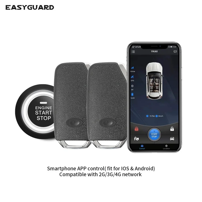EASYGUARD-PKE-car-alarm-passive-keyless-entry-remote-start-stop-push ...