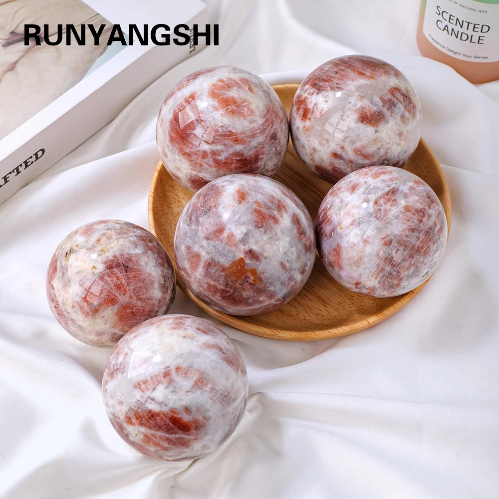 1PC-Natural-Golden-Sun-Stone-Crystal-Sphere-Healing-Ball-Rocks-Mineral ...