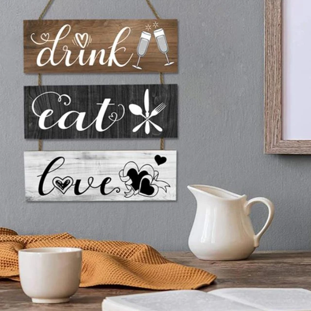 Hanging Wood Sign Restaurant