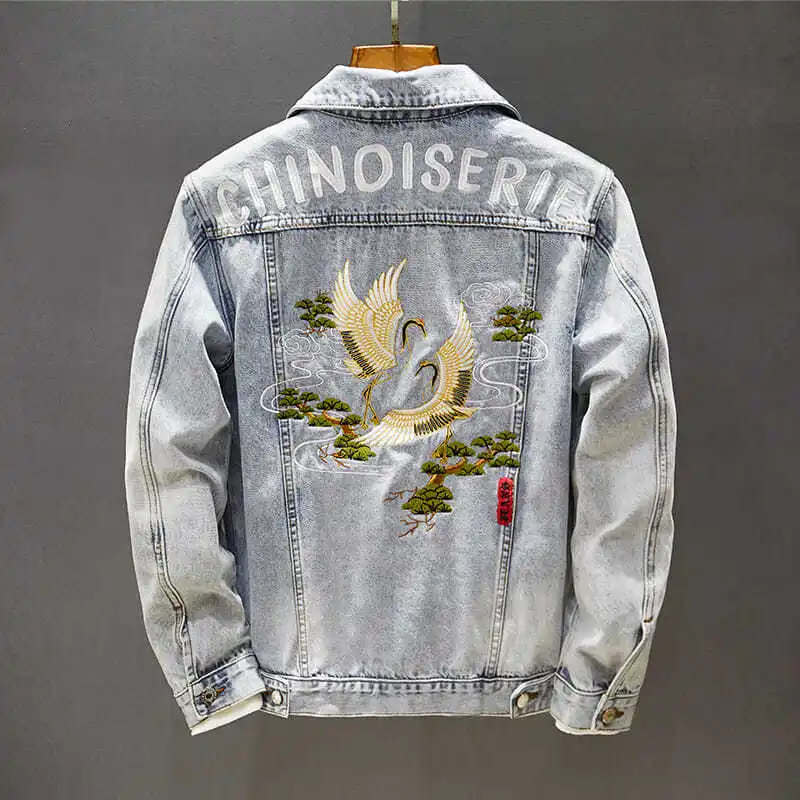 High-Quality-Men-s-Denim-Jacket-Embroidery-Decors-Fashion-Blue-Jacket ...