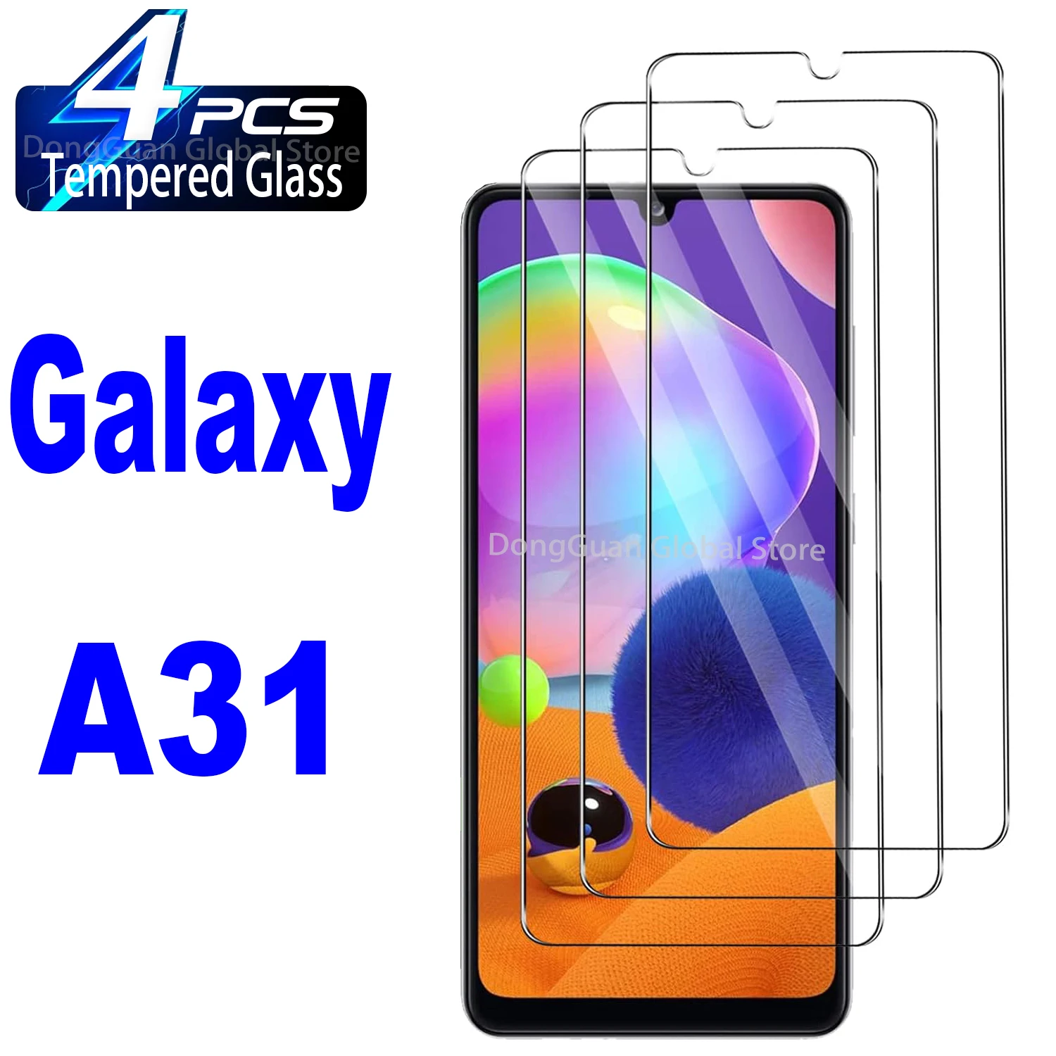 2Pcs/4Pcs 9H Tempered Glass For Samsung Galaxy A31 Screen Protector ...