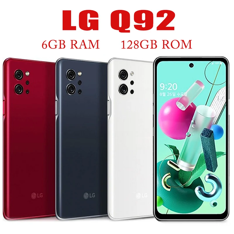 Original Unlocked LG Q92 LMQ920N 5G Mobile 6.67” 6GB RAM 128GB ROM Smartphone Fingerprint ...
