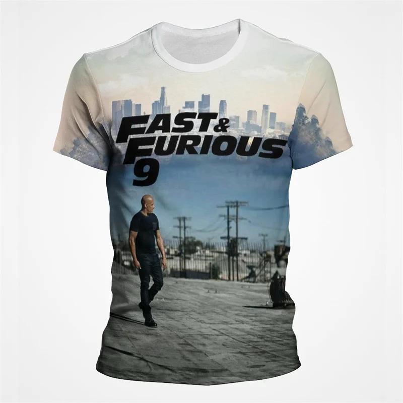 Fast-Furious-3D-Printed-Oversized-T-Shirts-For-Men-American-Road-Style ...