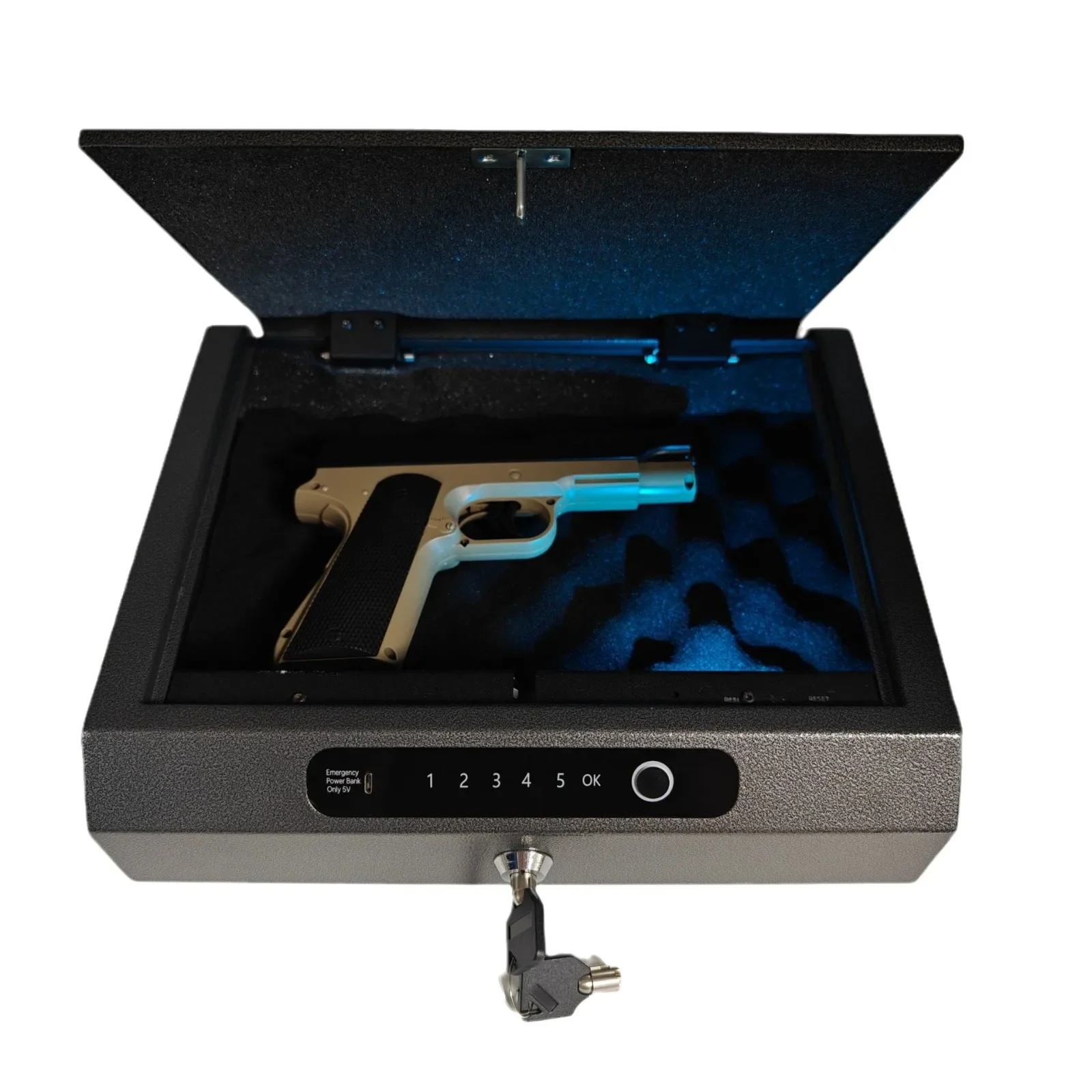 Protect-Your-Valuables-with-Fingerprint-Gun-Safe-Box-for-Home-and-Car ...