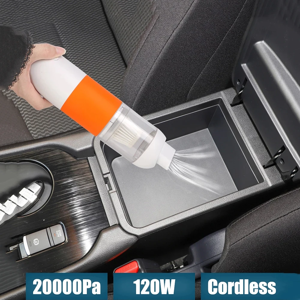 Car Cordless Vacuum Cleaner Wireless Portable Handheld Auto Vacuum ...