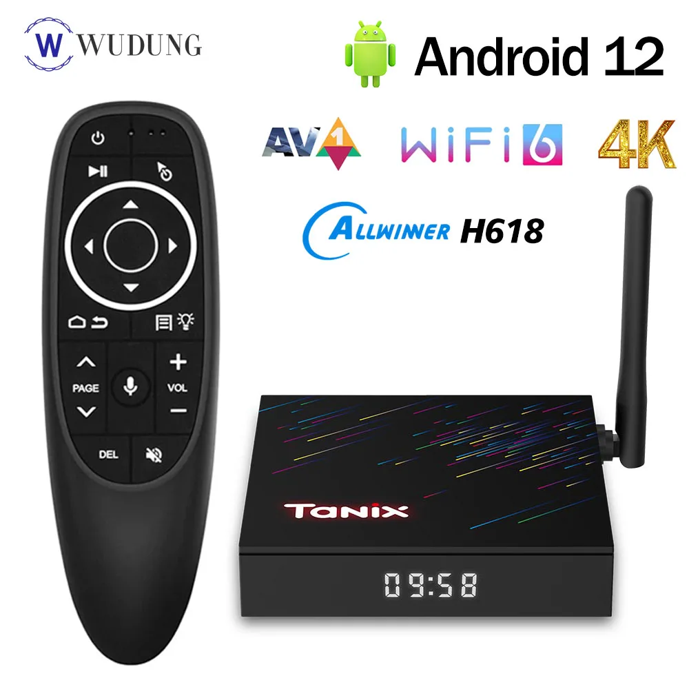 TANIX-Dispositivo-de-TV-inteligente-TX68-decodificador-con-Android-12-0 ...