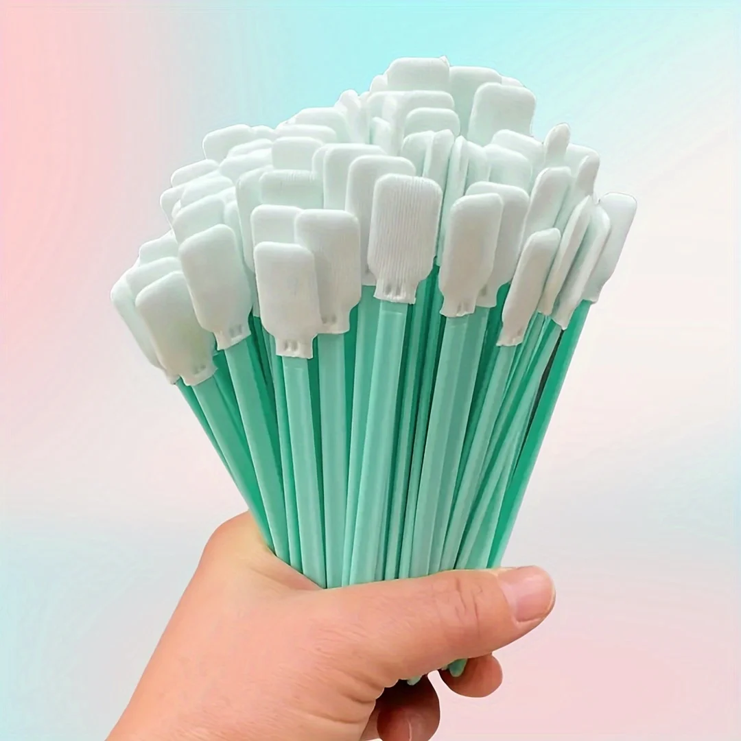 precision cleaning swabs with non-fluffy fiber tips, plastic handles ...