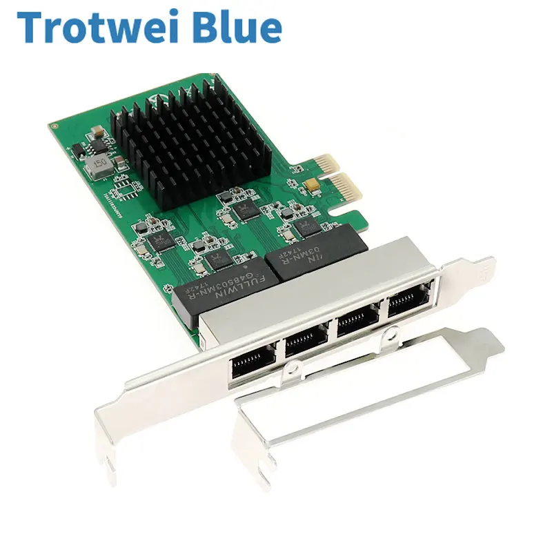 4-port-RJ45-PCIe-Adapter-10M-100M-1000M-Gigabit-Ethernet-Network-Card ...
