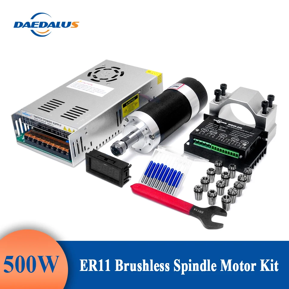 Daedalus-500w-CNC-Spindle-Motor-Brushless-Motor-Kit-48v-DC-for-Milling ...
