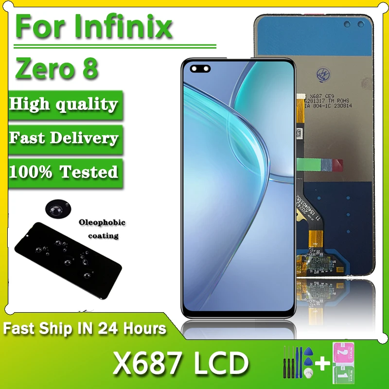 6-85-Inch-AAA-For-Infinix-Zero-8-Zero8-X687-LCD-Display-Touch-Screen ...