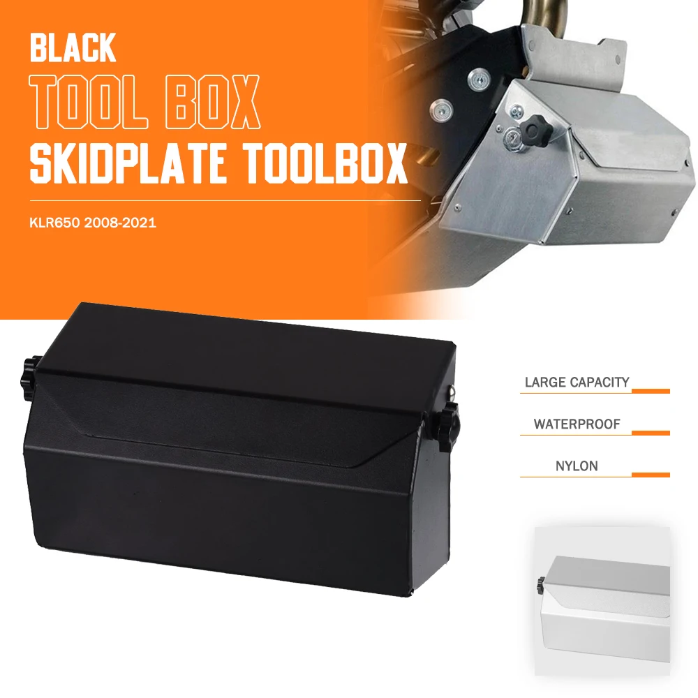 Motorcycle-Skid-Plate-Bash-Frame-Engine-Guard-Tool-Box-Skidplate ...