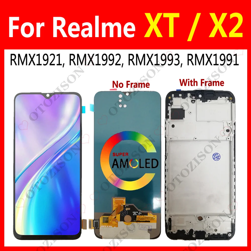 6-4-For-OPPO-Realme-XT-LCD-RMX1921-Display-For-Realme-X2-LCD-RMX1991 ...