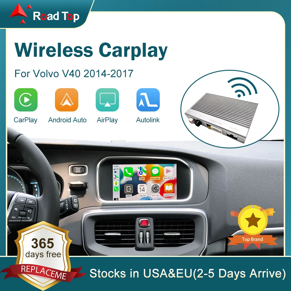 CarPlay inalámbrico para Volvo V40 2014 2017 XC60 S60L, 7 ", Android ...