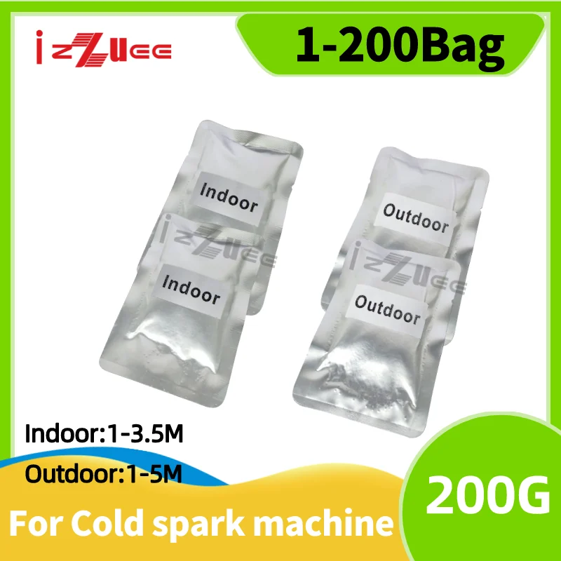 1~200 Bag Ti Powder Cold Spark Machine Wedding Party Events 200g Safe ...