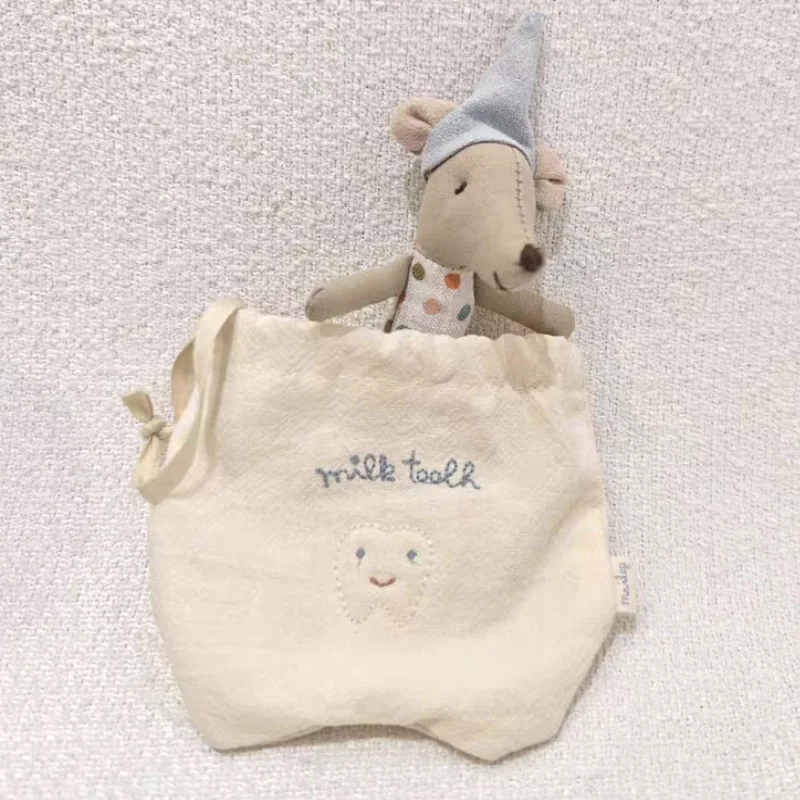 Little-Mice-Plush-Toy-With-Milk-Tooth-Bag-Comfort-Dolls-Floral-Cotton ...