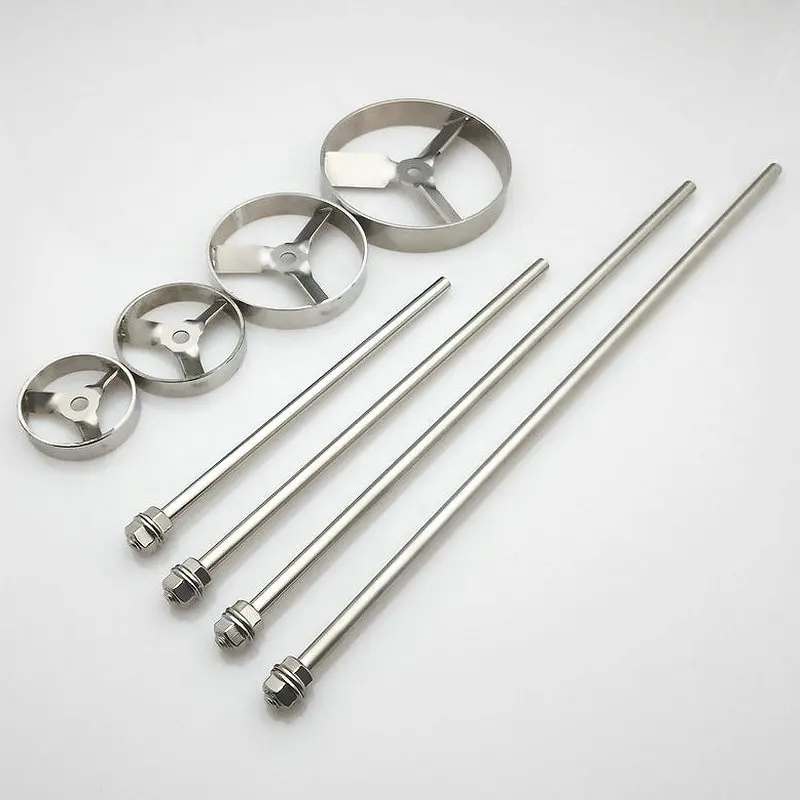1pc Lab OD 50mm/60mm/80mm/100mm stainless steel Turbine Type Stirrer ...