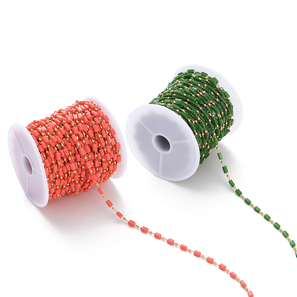 1Meter-Chain-Cuboid-Cube-Beads-Chains-Bohemian-Necklace-Chain-for ...