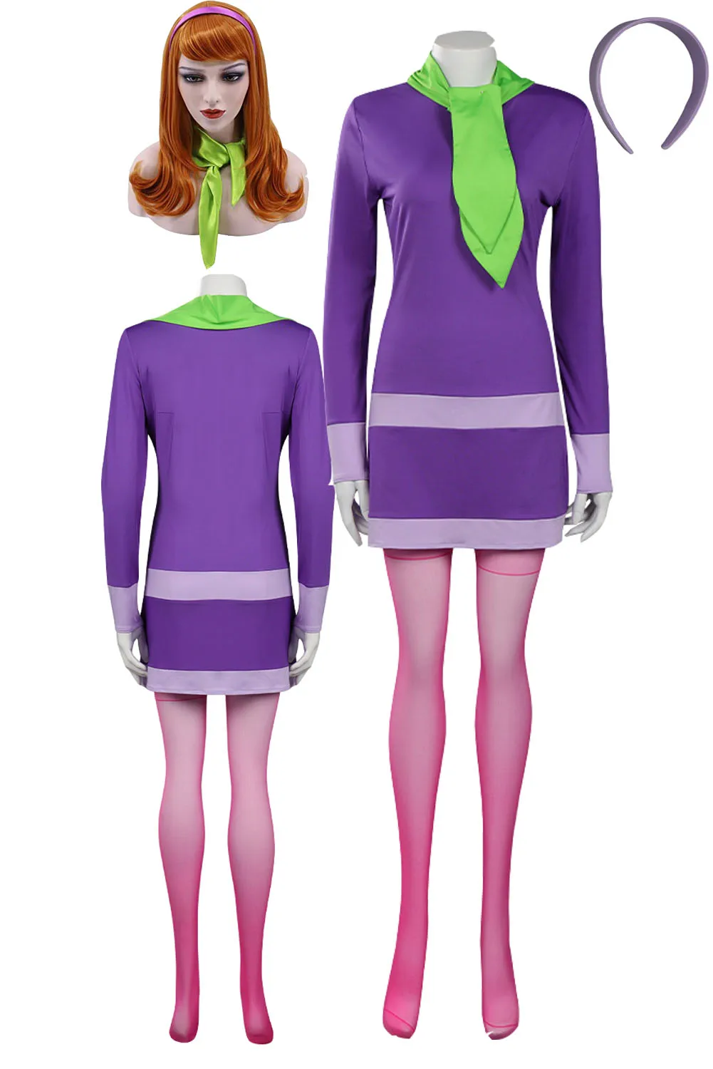 Daphne-Blake-Cosplay-Women-Fantasia-Wig-Skirt-Costume-Outfits-For-Adult ...