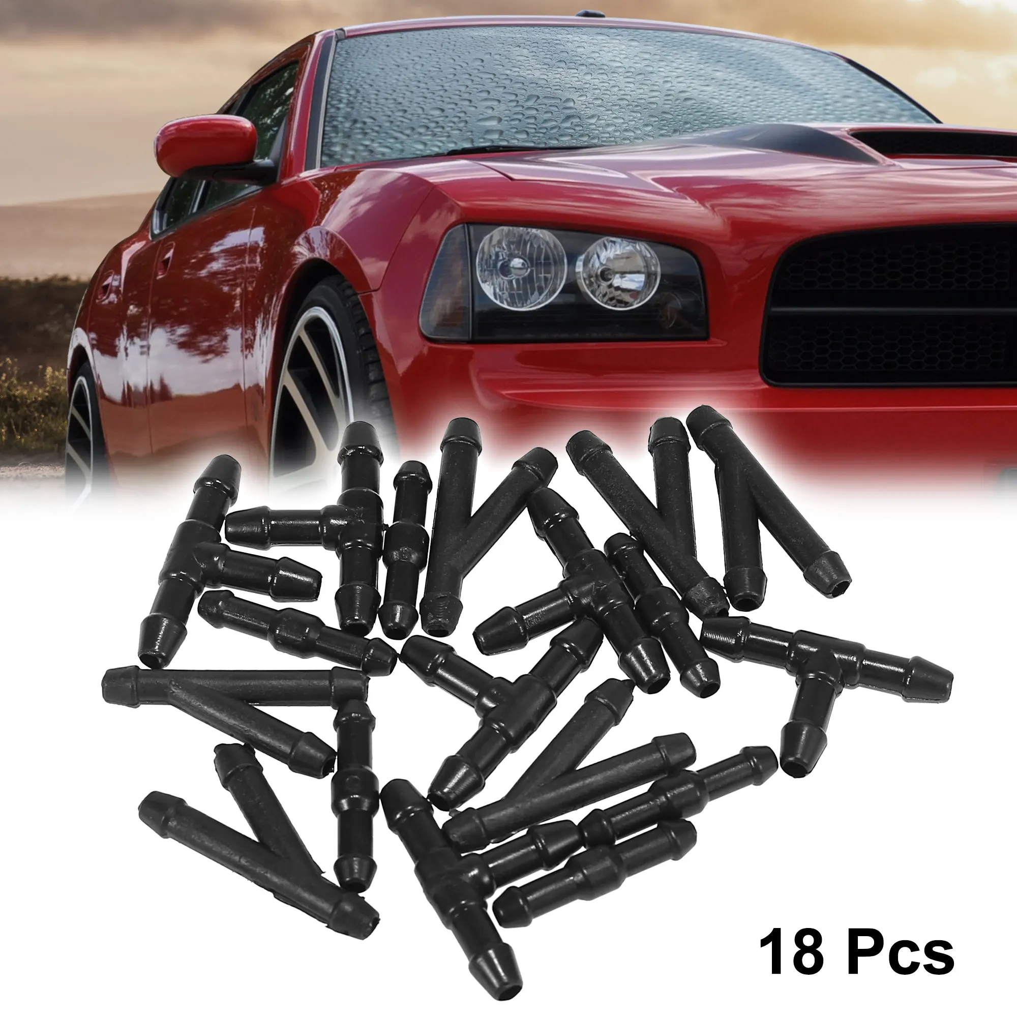 X Autohaux Car Windshield Washer Hose Connector Tube Pipe I/T/Y Shaped ...