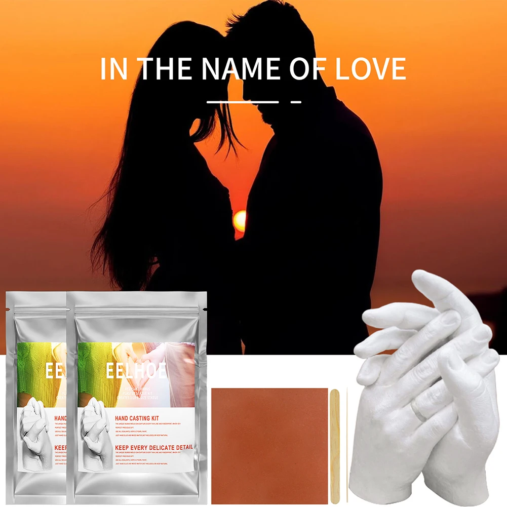 50-200g-3D-Hands-Mold-Casting-Kit-Clone-Powder-Model-Couple-Anniversary ...
