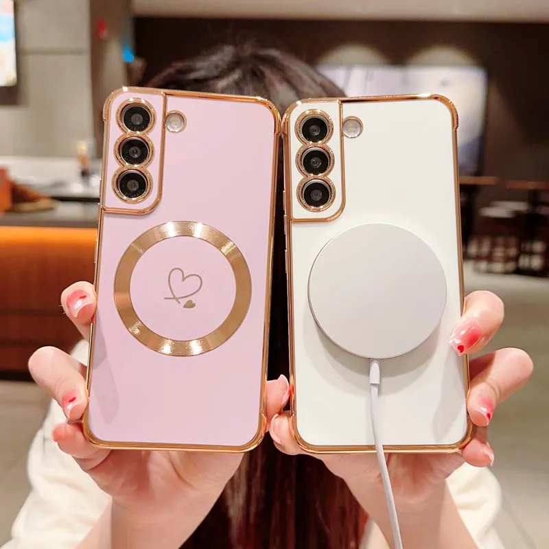 Luxury-Magsafe-Wireless-Charging-Phone-Case-for-Samsung-Galaxy-S23-Plus ...