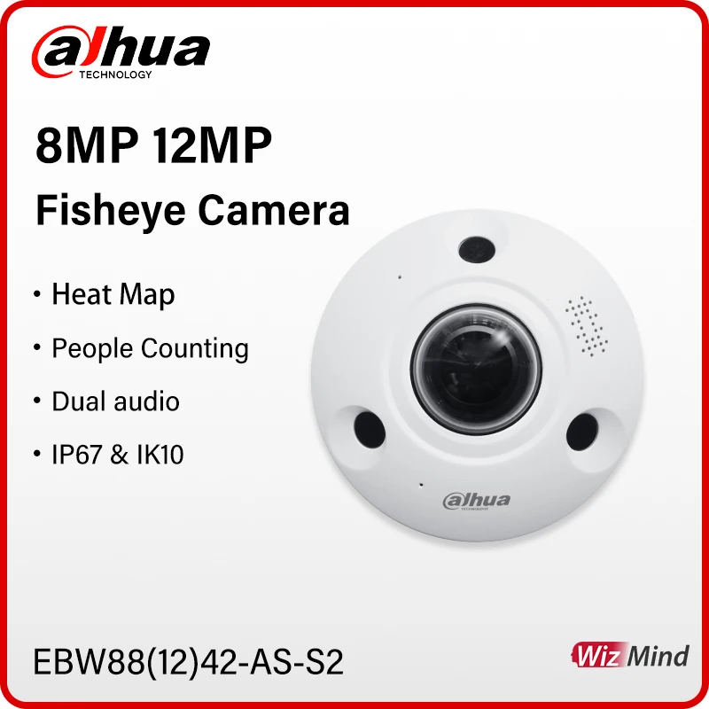 Dahua 8MP 12MP Fisheye VR Camera WizMind Smart Ai 360° Surveillance ...