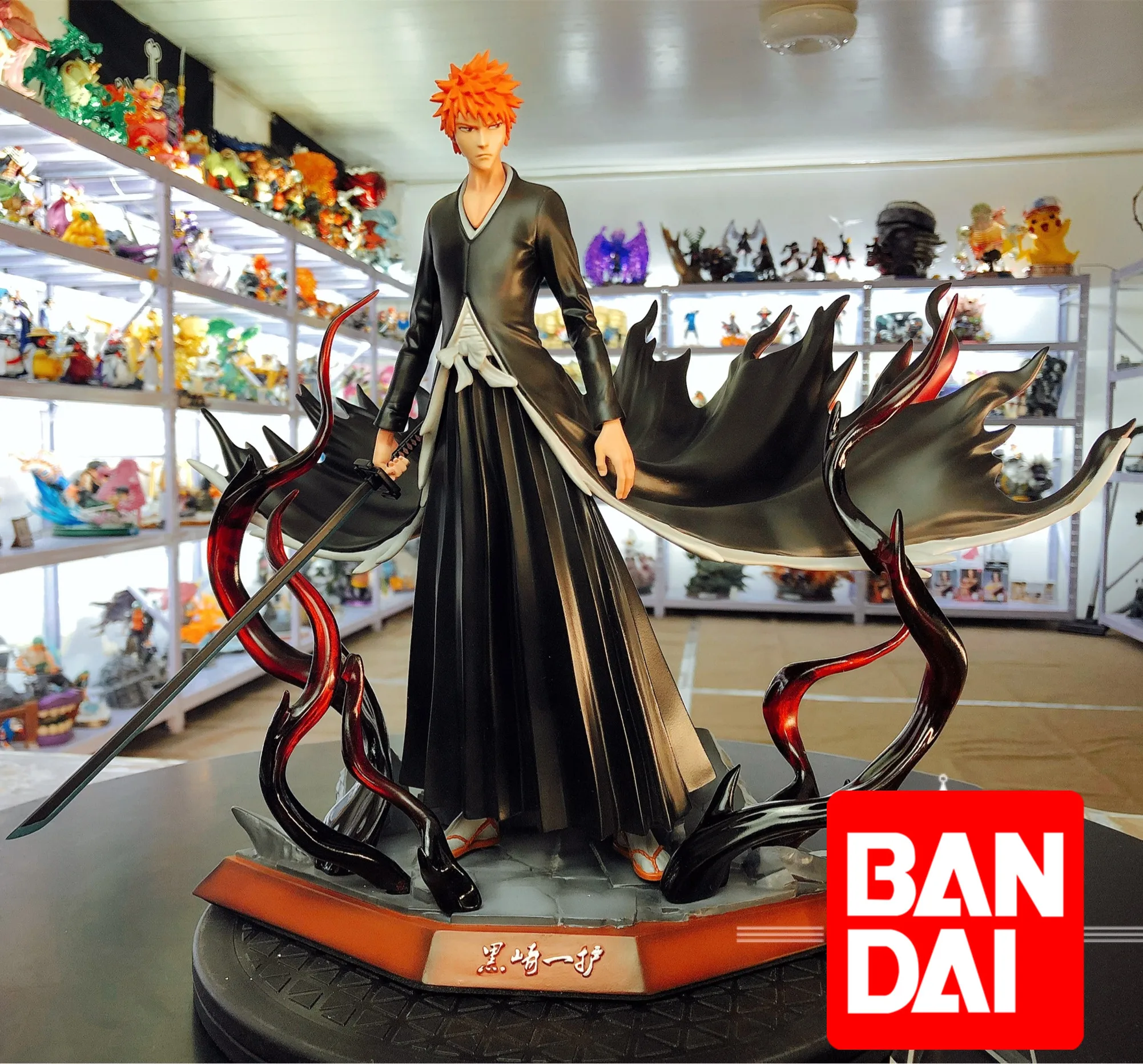 28cm Bleach Kurosaki Ichigo Anime Figures Pvc Statue Gk Figure Byakuya ...