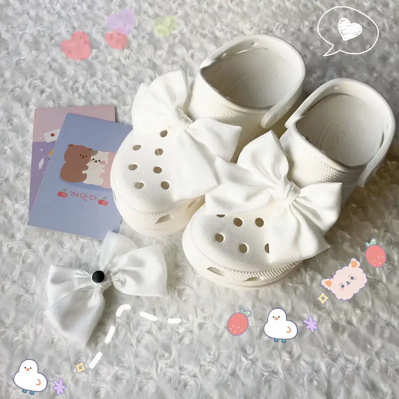 Vintage-Bow-Shoe-Buckle-Croc-Charms-Creative-Diy-Detachable-Lovely-Croc ...
