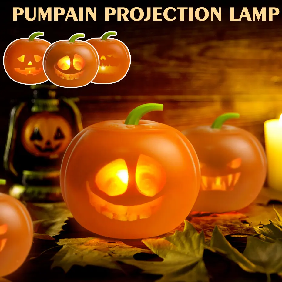 Festival Led Pumpkin Toy Projection Lamp Decorate Halloween Led Pumpkin ...
