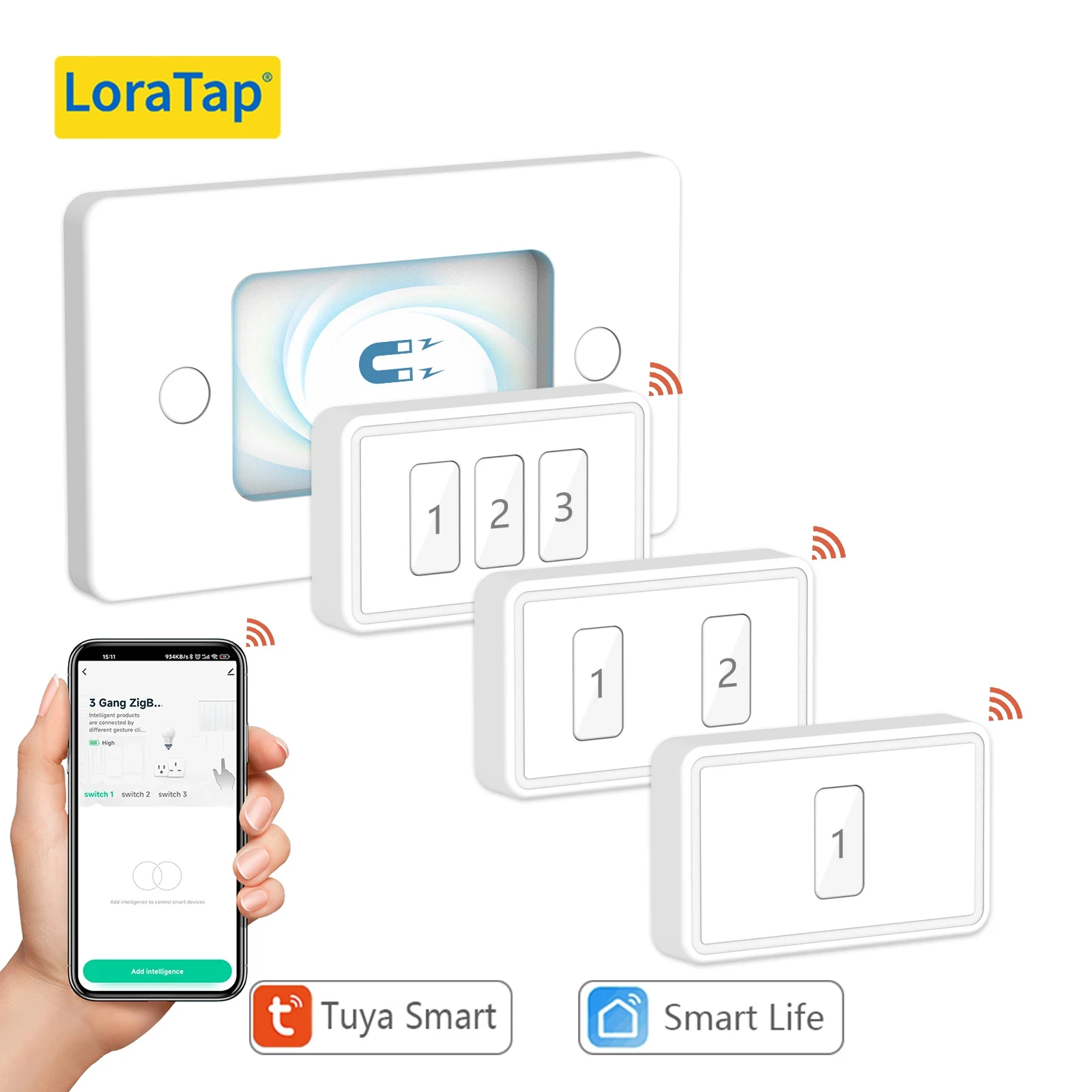 LoraTap-Bot-o-ZigBee-3-0-Sem-Fio-US-Remote-Tuya-Scene-Controle-de ...