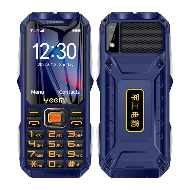 Original GSM 2G Rugged Phone Big Battery Dual Flashlight 2.4inch HD ...