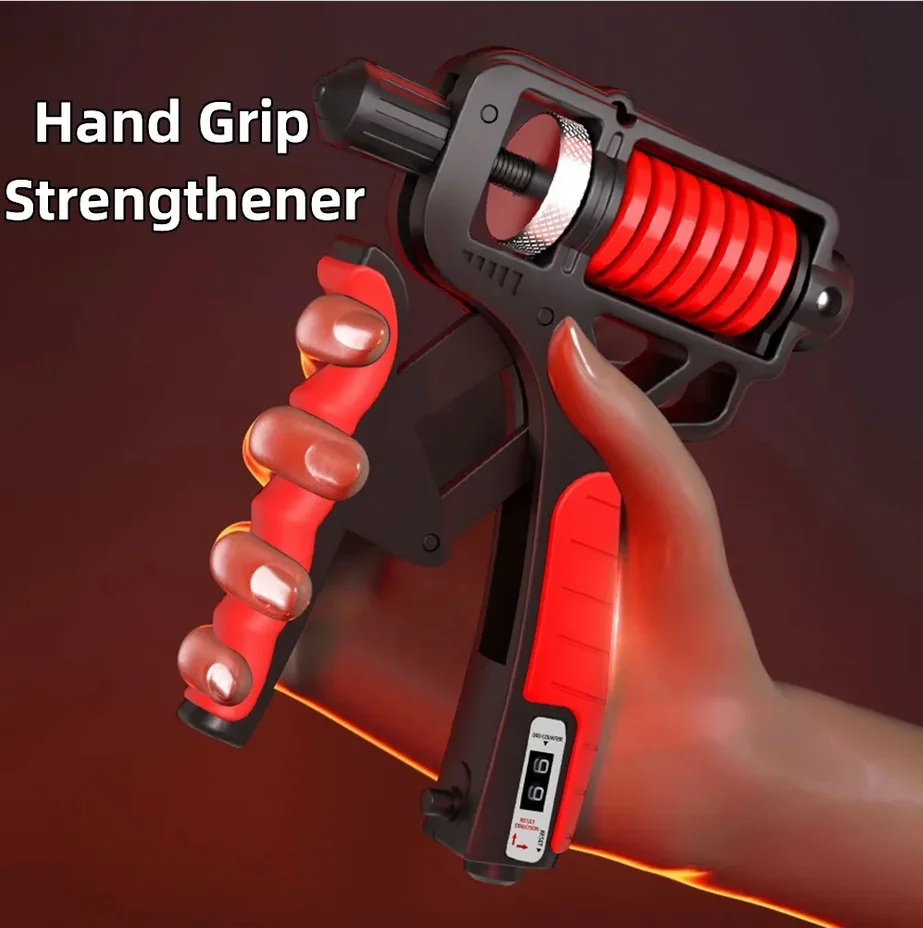 5-165kg-Adjustable-Heavy-Hand-Grip-Strengthener-Finger-Expander-Arm ...