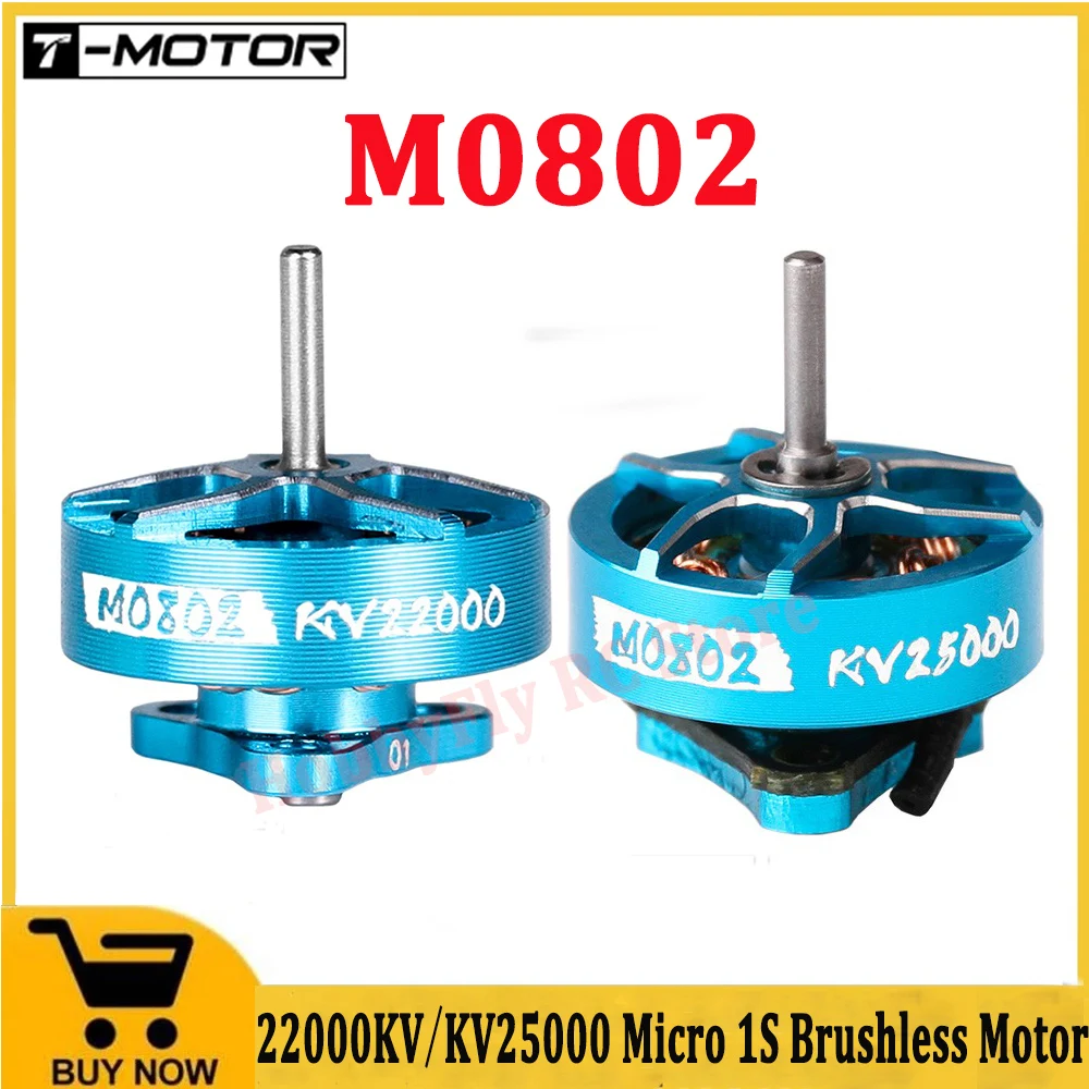 Tinywhoop FPV 레이싱 드론용 브러시리스 모터, T MOTOR M0802 0802 19000KV 25000 KV ...
