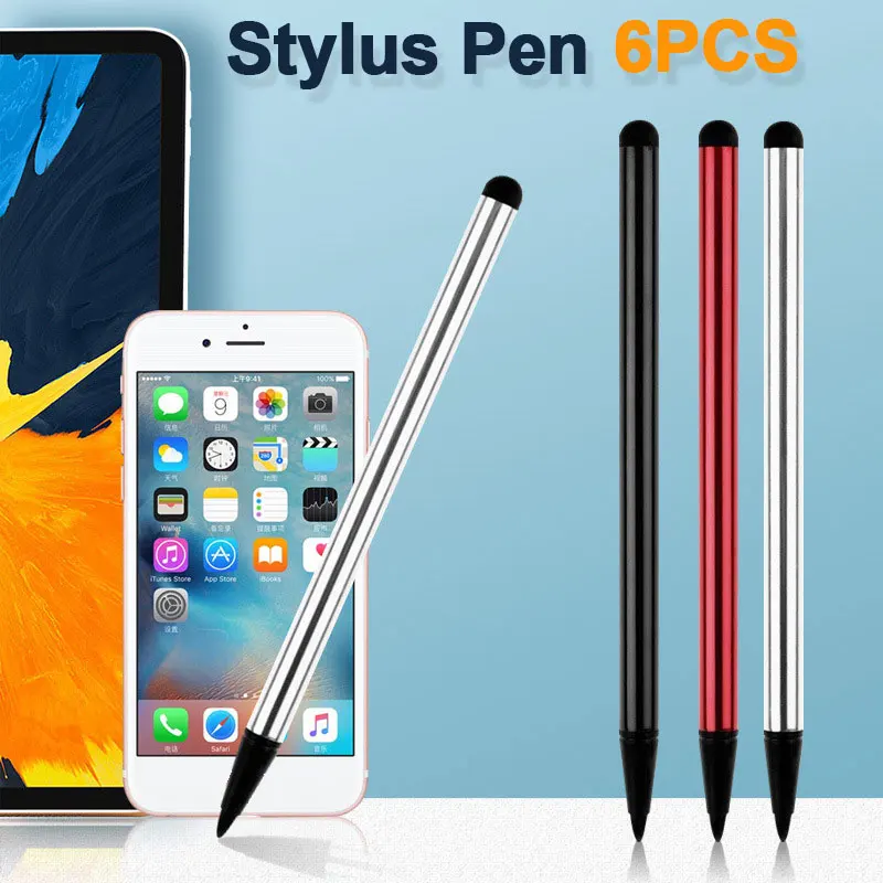 Stylo capacitif universel en plastique pour écran tactile, 6 pièces ...