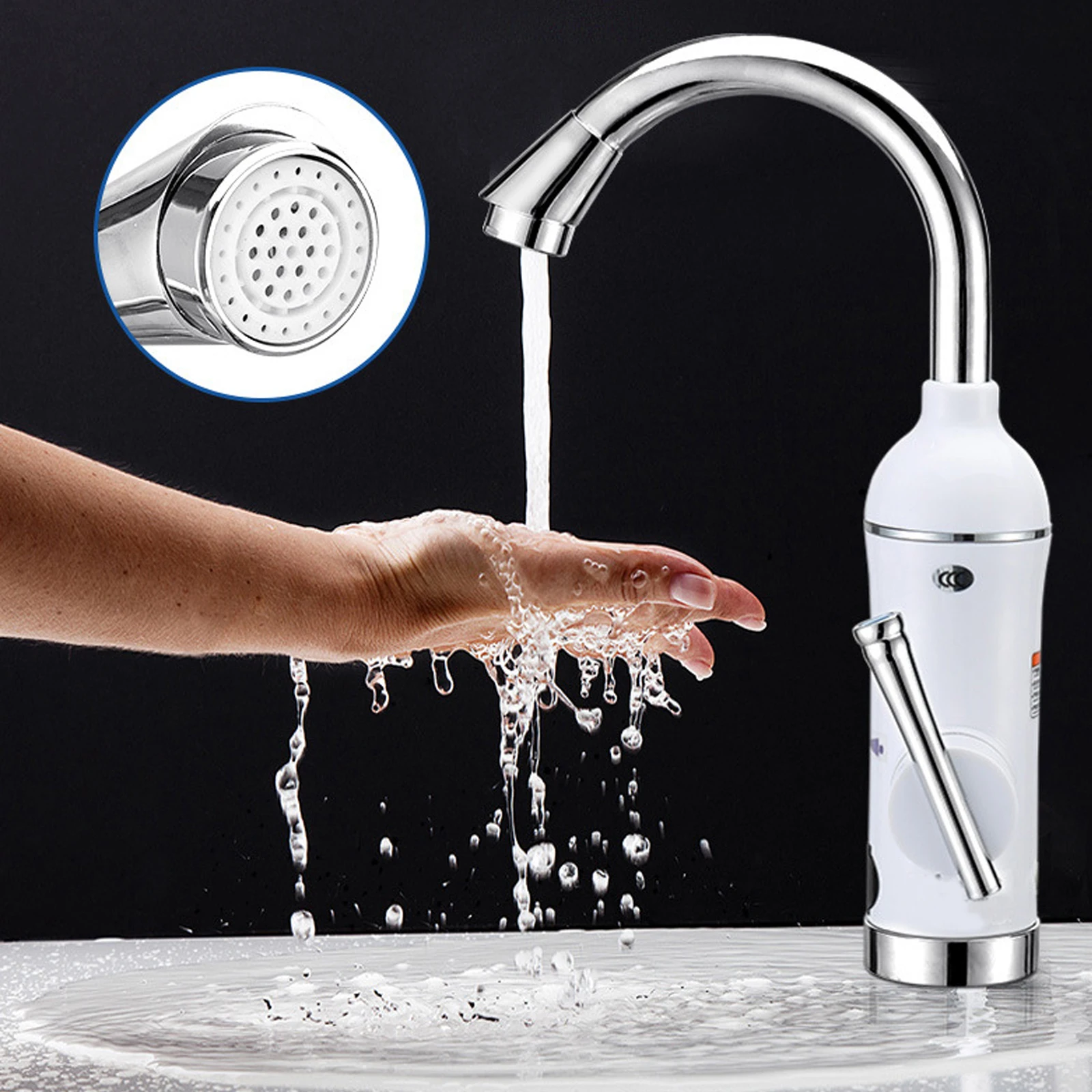 3000W-Electric-Instantaneous-Faucet-LED-Temperature-Display-Side-Inlet ...