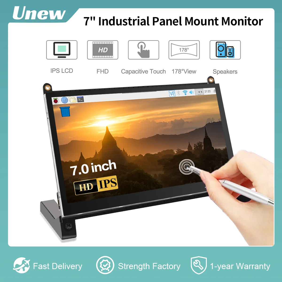 Unew-7-inch-Raspberry-Monitor-Suit-for-Raspberry-Pi-5-4-3-Touchscreen ...