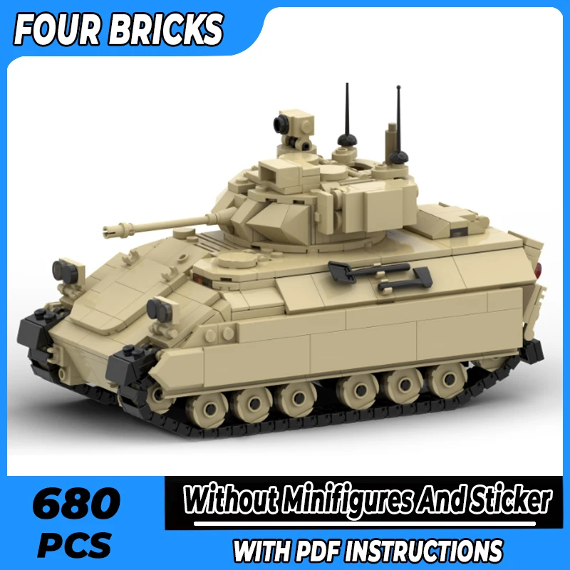 Moc-Building-Bricks-Military-Weapon-Model-M3A3-Bradley-Tank-Technology ...