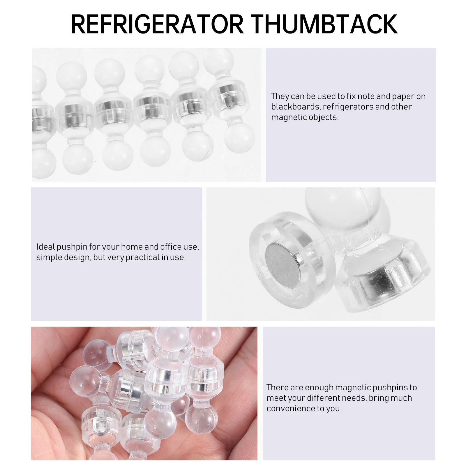 30Db Push Pin Mágnesek Tiszta Tábla Száraz Törlési Pushpins Irodai ...