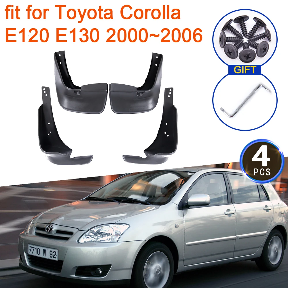 Mud Flaps For Toyota Corolla E120 E130 2000 2001 2002 2003 2004 2005 ...