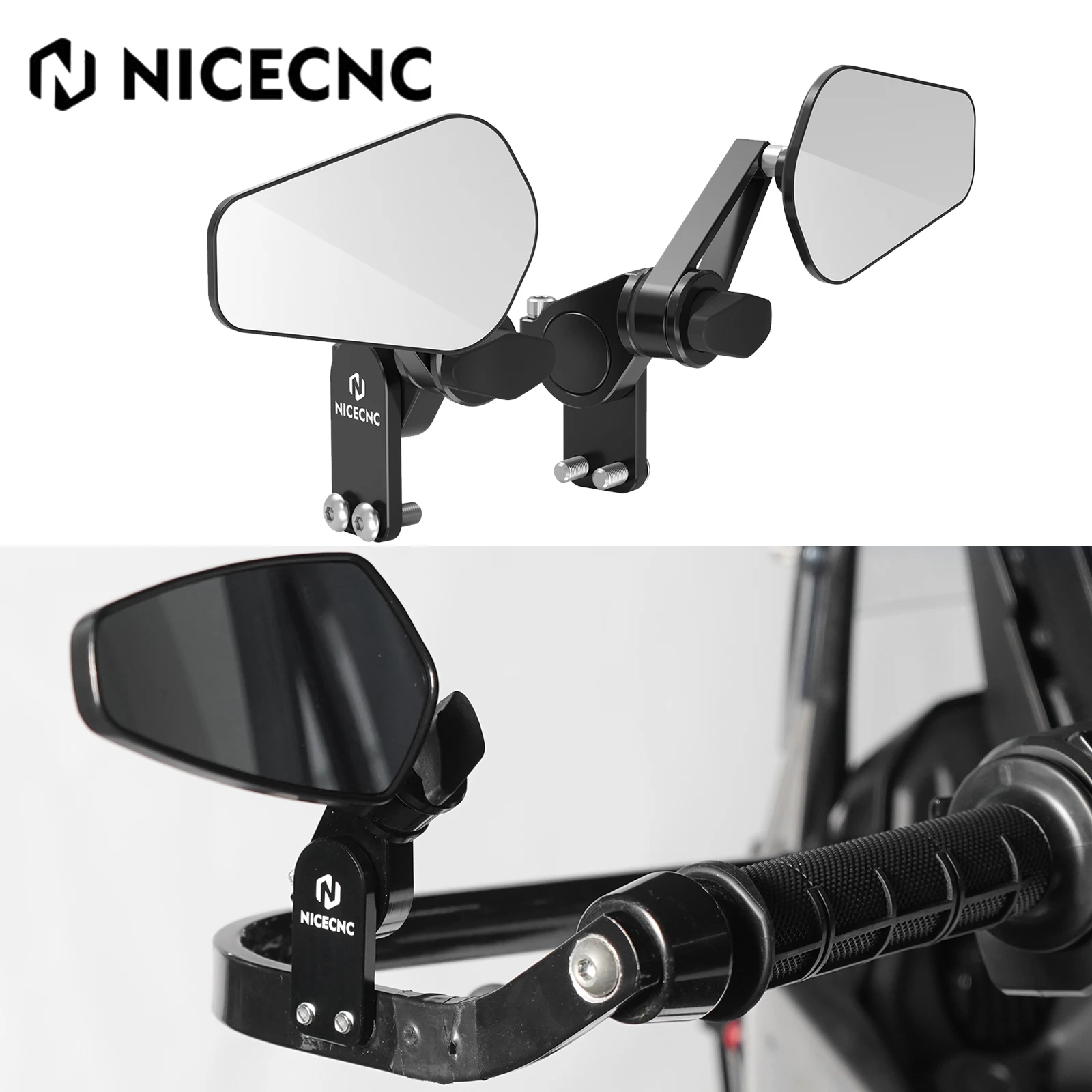 Universal-Motorcycle-Quick-Flip-Arrow-Mirrors-for-KTM-Husqvarna-Honda ...